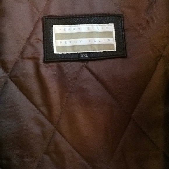 Perry Ellis | Jackets & Coats | Perry Ellis Genuine Leather Jacket ...